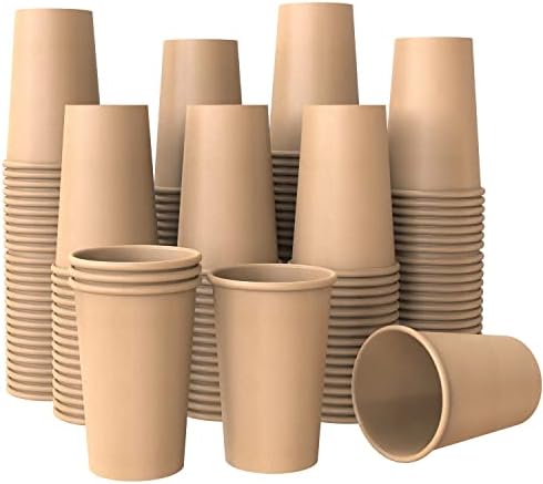 Amazon.com: Paper Cups, 50 Pack 8 Oz Paper Cups, White Paper Coffee ...