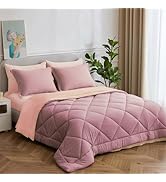 Amazon.com: Bedream 7 Pieces Embroidered Comforter Set King ...
