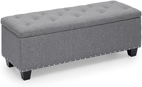Amazon.com: MoNiBloom 42 Inch Long Storage Ottoman for Bedroom ...