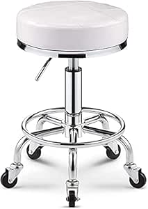 Amazon.com: Rolling Stool Adjustable Height Rolling Chair Rolling ...