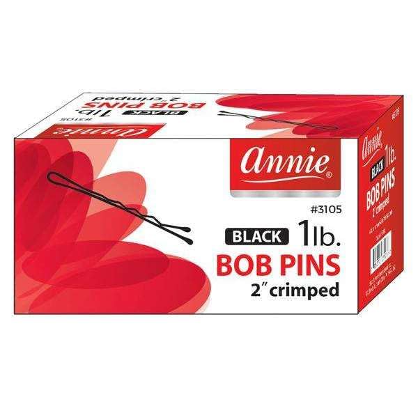 Amazon.com : Annie Bob Pins 2In 1Lb Black : Beauty & Personal Care