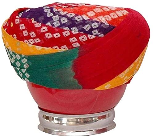 Devraj Wedding turban Safa Unisex Round Turban Multicolour (1) : Amazon ...