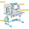 Amazon.com: Meideli Kids Desk Functional & Adjustable Chair Set, Height ...