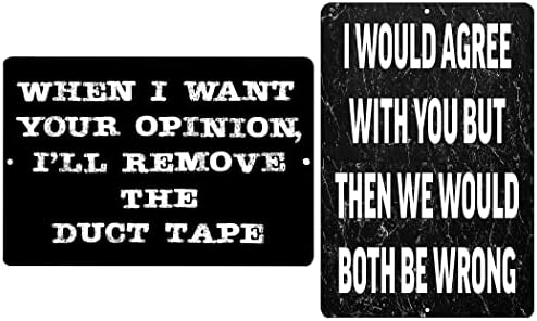 Amazon.com: Rogue River Tactical Funny Metal Tin Sign Bundle, Two 12x8 ...