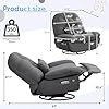 Amazon.com: Smart Oversized Electric Recliner Chair, 360° Round Swivel ...