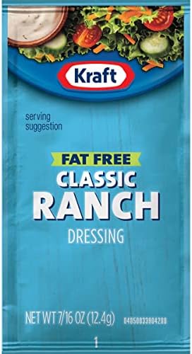 Amazon.com : Kraft Fat Free Ranch Salad Dressing Single Serve Packet (0 ...