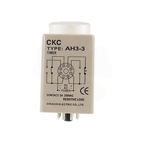 Houseuse Switch AH3-3 24 VDC 8 Pins Power on Delay Timer Time Relay, 0 ...