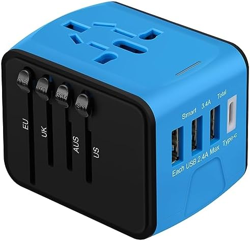 Amazon.com: Universal All in One Worldwide Travel Adapter, High Speed 2 ...
