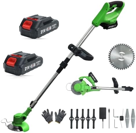 Amazon.com : GVDV 20000 RPM Weed Wacker Cordless, 24V 6000mAh Batteries ...