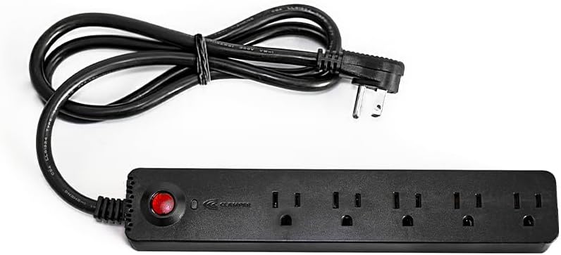 Amazon.com: Clamper Power Strip 5-Outlet 4ft Extension Cord, Short ...