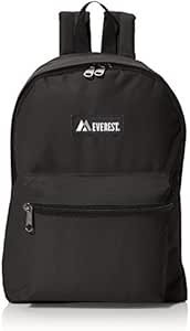 Amazon.com | Everest Luggage Basic Backpack, Black, Medium | Kids' Backpacks