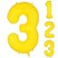 Amazon.com: Large Yellow Number 1 Foil Balloons 40 Inch Helium Big ...