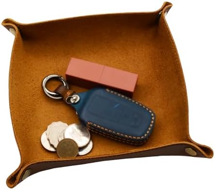 Luxspire Valet tray, PU Leather Tray, Catchall Tray, Men Women Jewelry ...