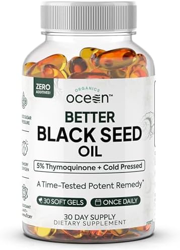 Amazon.com: Organics Ocean Better Black Seed Oil Cold Pressed - Pure ...