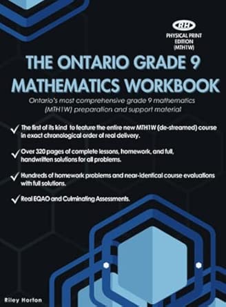 The Ontario Grade 9 Mathematics Workbook: Ontario's Most Comprehensive ...