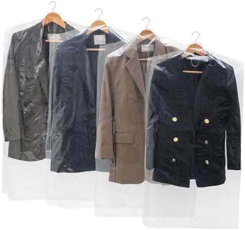 Amazon.com: Repaly 50 Pack Clear Plastic Garment Bags 24 x 40 Inch Dry ...
