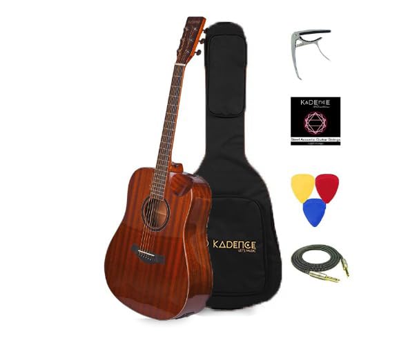Kadence Premium Series Slowhand Demi Cut Acoustic Guitar (Solid ...