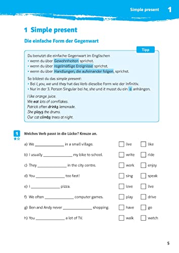 Simple Present im Englischen - verstehen, lernen und üben
