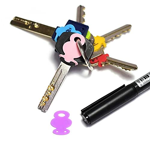 Buy Name-Me Key Identifiers - Pack of 24 pcs. - Silicone Key Caps ...