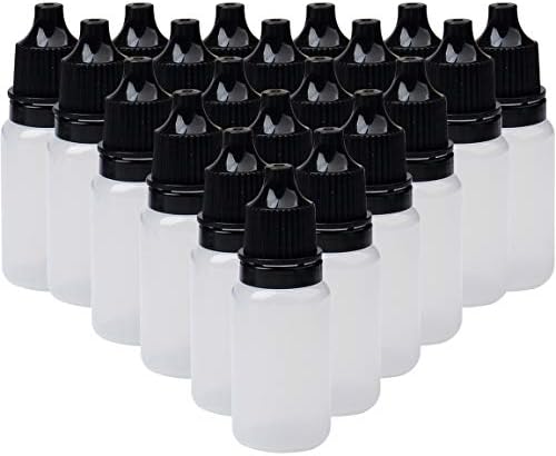 FINEASY 25 Pcs Dropper Bottle 50ml, Plastic Empty Squeezable Paint ...