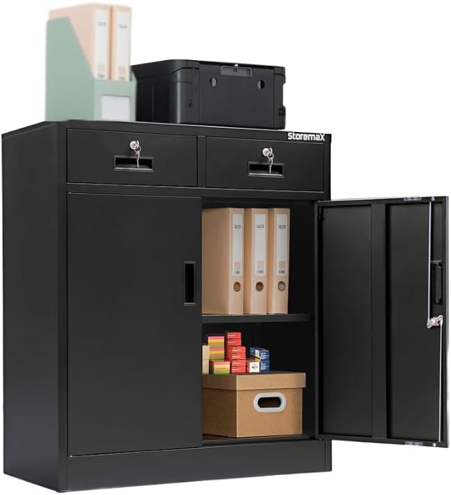 STOREMAX-Metal Storage Cabinet | Ideal for Home & Office | 2 Lockable ...