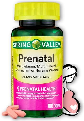 Amazon.com: Spring Valley Prenatal Vitamins- Multivitamin Multimineral ...