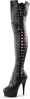 Amazon.com: HECOLT Club Sexy platform stripper boots 8in thigh high ...