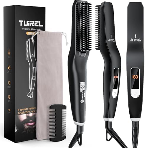 Amazon.com : Beard Straightener Comb for Men,Hair Hot Comb,Quick ...
