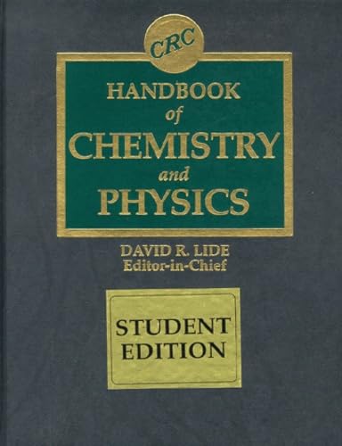 CRC Handbook of Chemistry and Physics: Special Student Edition, 77th ...