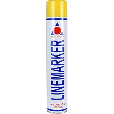 Aerosol Solutions White Line Marker Marking Spray Paint x 6 750ml ...