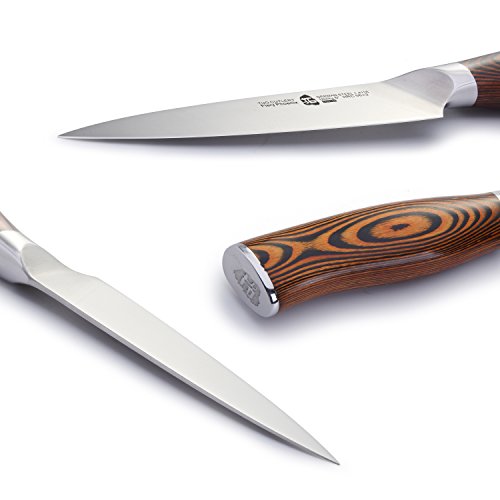 TUO Utility Knife, Small Kitchen Knife, 5 inch Paring Knife High Carbon ...