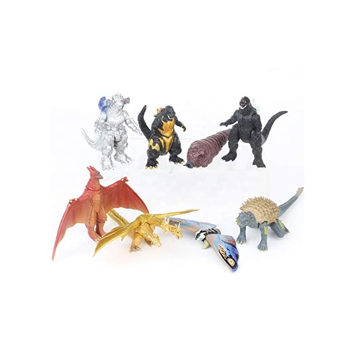 Buy Godzilla Playset: 8 Piece Toy Set (4" - 6.75"): Fire Rodan ...