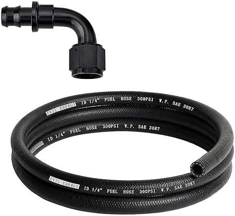 Amazon.com: EVIL ENERGY 1/4 Fuel Hose Line NBR Rubber 10FT 300PSI SAE ...