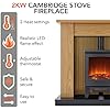 Warmlite Cambridge Fireplace Stove Suite with Two Heat Settings and ...