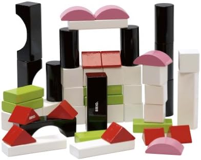 Brio 30156 Wooden Toys: 50 Coloured Blocks : Amazon.co.uk: Toys & Games