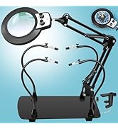 Amazon.com: KUVRS 10X Magnifying Glass with Light and Clamp, Infinite ...