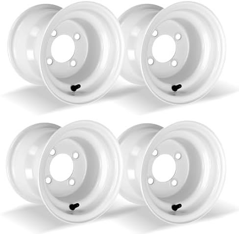 Amazon.com: 10L0L Golf Cart Wheel/Rim 4/4*101.6mm Bolt Pattern 68.4mm ...