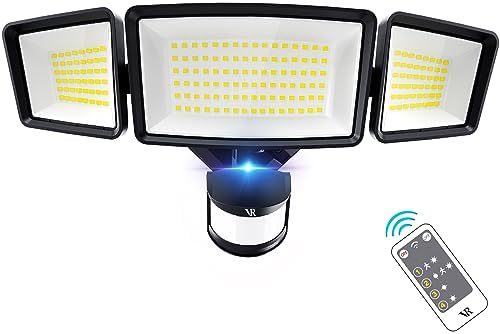 VENSSTNOR Motion Sensor Outdoor Lights - 48W 5000LM 6500K, 4 Lighting ...