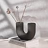Amazon.com: COEAZY Black Vases for Decor Modern Boho Ceramic Vases ...