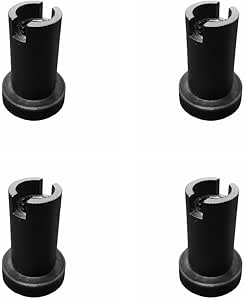 Amazon.com: 3/8" Threaded Plastic Bed Frame Insert Plugs for Glides ...