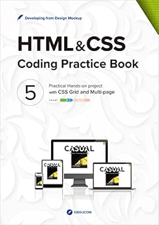HTML & CSS Coding Practice Book 5 with CSS Grid and Multi-page ...