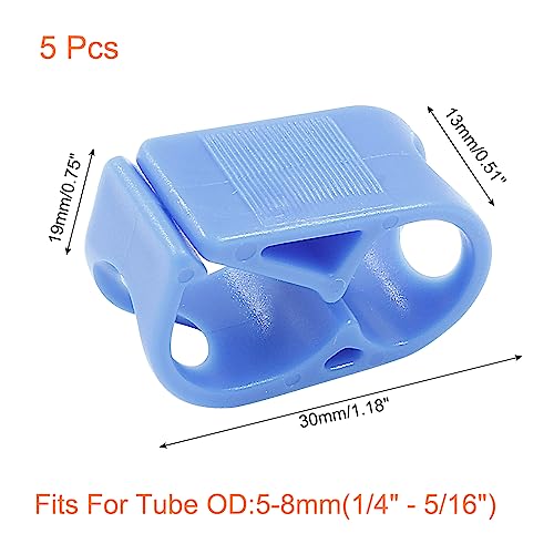 Snapklik.com : Kyuionty 5 Pcs 1/4 - 5/16 Tube OD Plastic Tubing Clamps ...