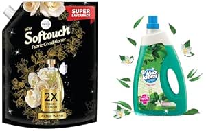 Softouch 2X French Perfume Fabric Conditioner 2 Litres + Maxkleen Wipro ...