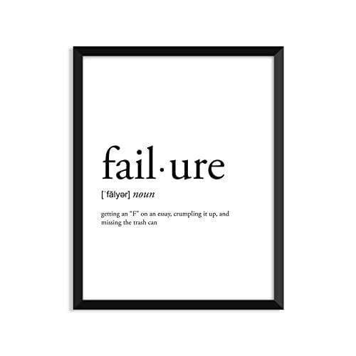 Amazon.com: Failure definition - Unframed art print poster or greeting ...