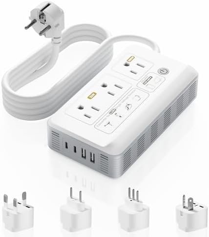 Amazon.com: Mapambo 2000W Voltage Converter US to Europe, 7 in 1 ...