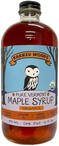 Amazon.com : Organic Pure Vermont Maple Syrup in Glass Bottle - From ...