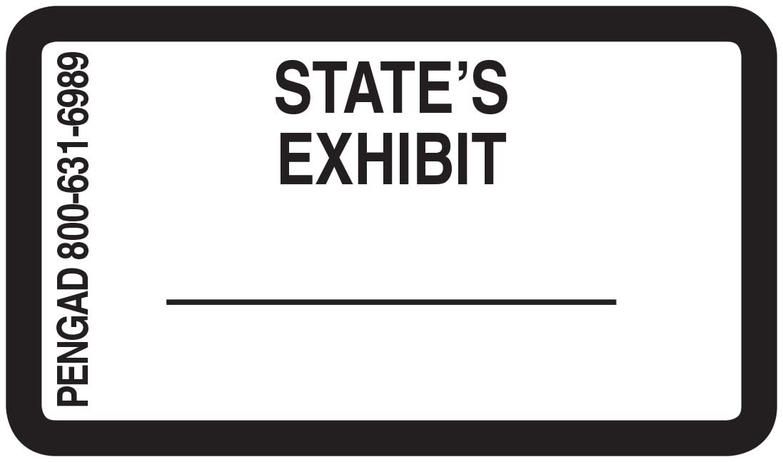 Amazon.com : Legal Exhibit Label Stickers, 7/8 x 1-1/2 inches, 480 ...