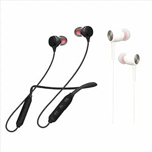 TP TROOPS Wireless Neckband with Wired in-Ear Earphone with Mic,30Hrs ...