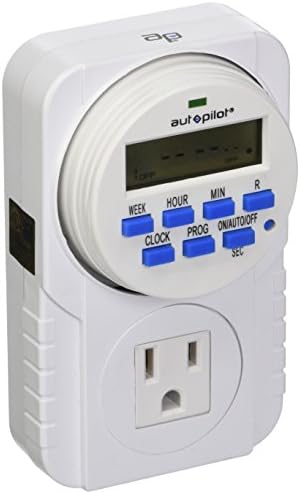 Amazon.com : Autopilot Dual Outlet 7-Day Grounded Digital Programmable ...