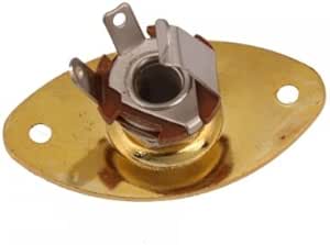 Amazon.com: Oval Electric Guitar Bass Output Jack Socket Set Golden ...